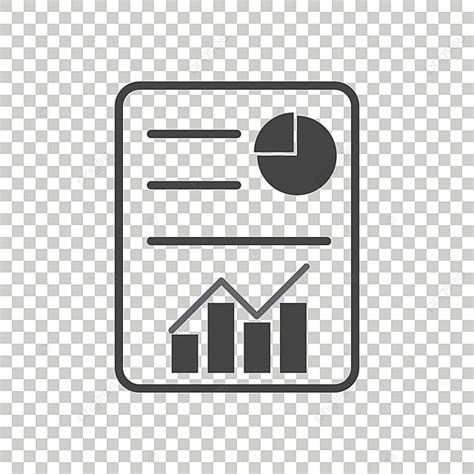 Business Report Flat Vector Illustration Data Symbol Report Vector