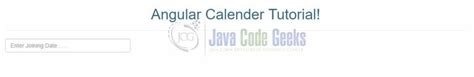 Angular Calendar Integration Example Java Code Geeks
