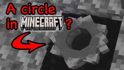 How To Make A Circle In Minecraft YouTube
