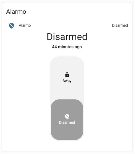 Alarm Control Panel Entity View Vs Card View Configuration Home Assistant Community