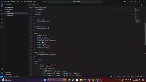 Niranjana Sara T On Linkedin Html Css Webdevelopment Quizapp Codingjourney
