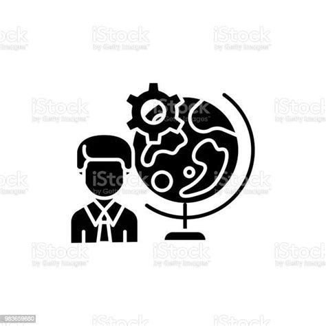 글로벌 관점 블랙 아이콘 개념입니다 글로벌 관점 평면 벡터 기호 기호 그림 0명에 대한 스톡 벡터 아트 및 기타 이미지 0명 3차원 형태 개념 Istock