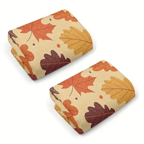 Есенни листа за кухненски кърпи 2 Леки тъкани Temu Bulgaria