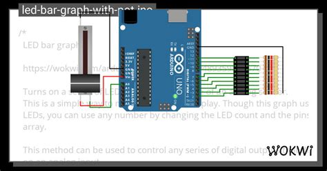 Led Bar Graph With O Wokwi Arduino Simu