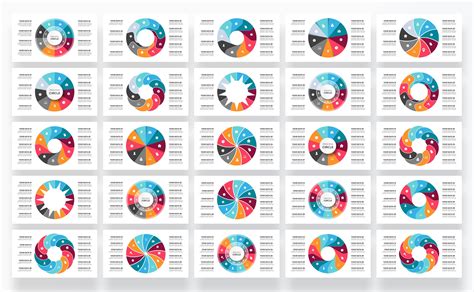 Circle Infographics PowerPoint Template Diagrams Design Cuts