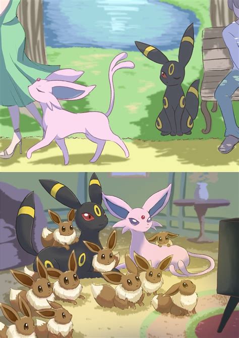 Eevee Umbreon Espeon Espeon Eevee Umbreon Pokedex Pokedex Pokemon