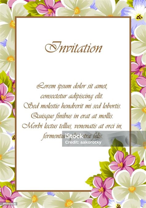 여러 가지 꽃과 잎의 꽃 프레임입니다 디자인 카드 초대장 포스터 현수막 생일 발렌타인의 날 결혼식 축 하 인사말에 대 한입니다