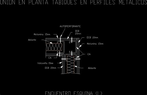 Metalcon Constructive Systems Dwg Section For Autocad • Designs Cad