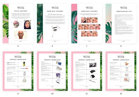 Brow Mapping PDF Manual Step By Step EDITABLE Etsy