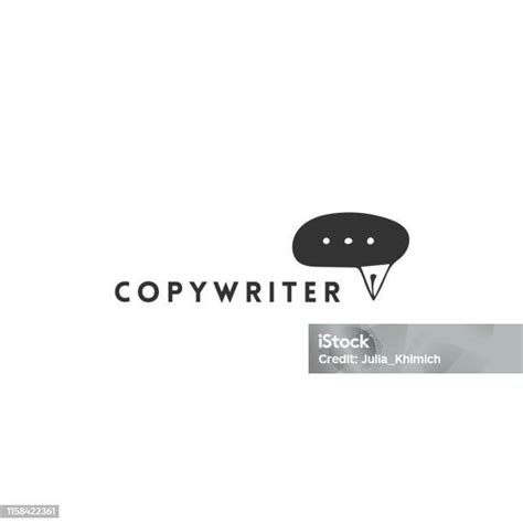 펜 팁이 있는 온라인 메시지 기호입니다 벡터 손으로 그린 라벨 템플릿입니다 테마 작성 카피라이팅 및 퍼블리싱 검은색에 대한 스톡 벡터 아트 및 기타 이미지 Istock