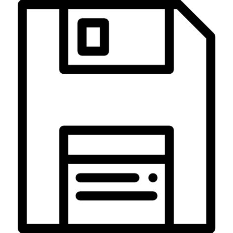 Diskette Detailed Rounded Lineal Icon