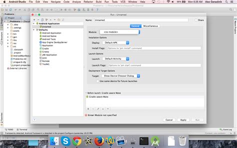 Android AndroidStudio Newbie When Running How To Set A Module Stack Overflow