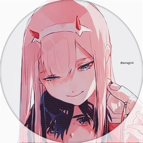Matching Pfp Matching Icons Dark Anime Girl Estilo Anime Zero Two Couples Icons Matching