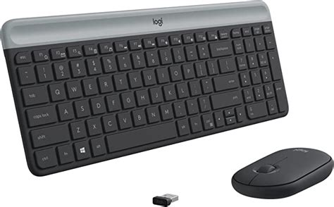 Logitech Mk 470 Slim Keyboard Mouse Combo Graphite Vibe Gaming
