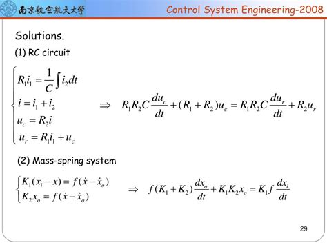 Ppt Chapter 2 Modeling Of Control Systems Powerpoint Presentation