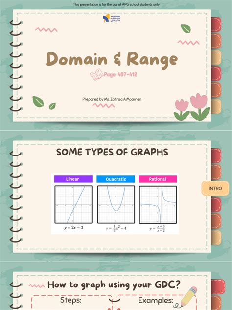 lesson 5 domain and range pdf function mathematics applied