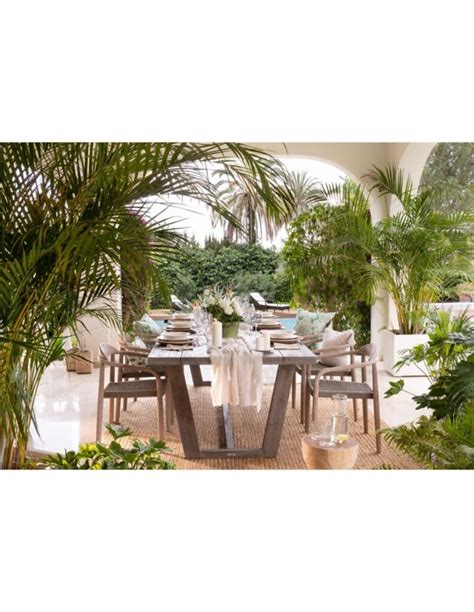 mesa rectangular de madera para exterior rref yalc lac armarios y vestidores