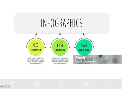 인포그래픽은 3단계 부품 아이콘으로 원형으로 표시됩니다 플랫 벡터 템플릿 0명에 대한 스톡 벡터 아트 및 기타 이미지 0명 개념 개념과 주제 Istock