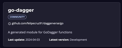 Building A Dagger Module To Standardize The Ci Pipeline Of My Go Projects