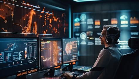 Premium Ai Image Automation Data Analytic With Robot And Digital