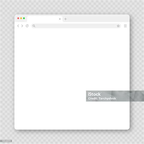Fenêtre Vide Du Navigateur Web Avec Onglet Barre Doutils Et Champ De Recherche Site Web Moderne
