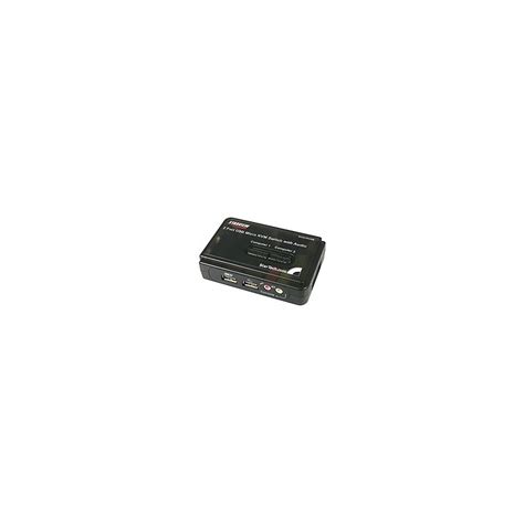 StarTech Com 2 Port Black USB KVM Switch Kit With Audio And Cables StarTech Com KVM Switches