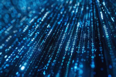 Vibrant Digital Matrix Showcasing Streams Of Data And Binary Code