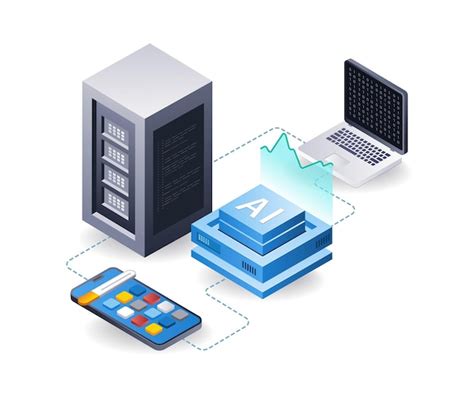 Premium Vector Artificial Intelligence For Server Data Analytics