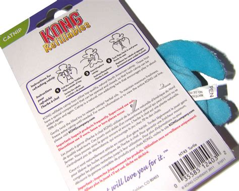 Kong Premium Cat Toy Refillable Catnip Turtle