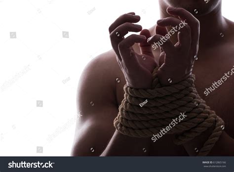 Стоковая фотография Sexy Man Tied Hands Shutterstock