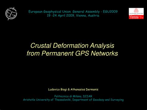 Pdf Crustal Deformation Analysis From Permanent Gps Networks