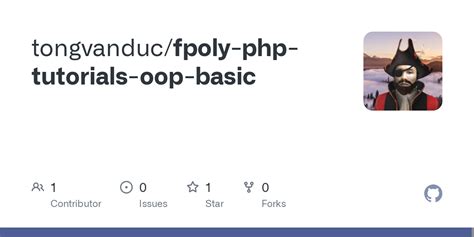 Github Tongvanducfpoly Php Tutorials Oop Basic
