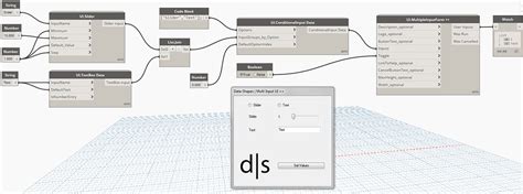 data shapes conditional input node packages dynamo