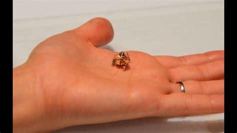 Miniature Origami Robot Self Folds Walks Swims And Degrades Youtube