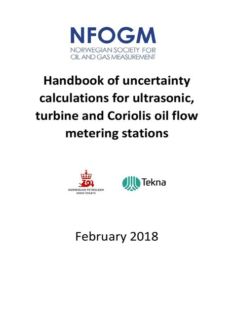 Fiscal Metering Handbook Pdf Flow Measurement Calibration