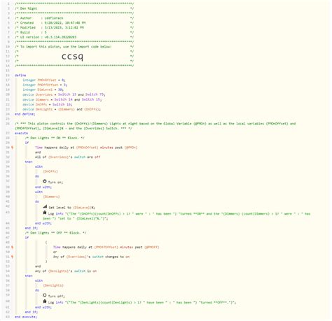 Create Webcore Piston Rule Which Includes Physical And Virtual Triggers For The Same Device