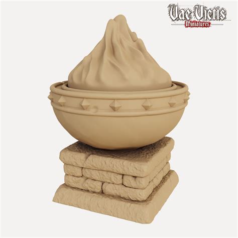 Brazier 3d Printed Miniature — Empire Of Minis