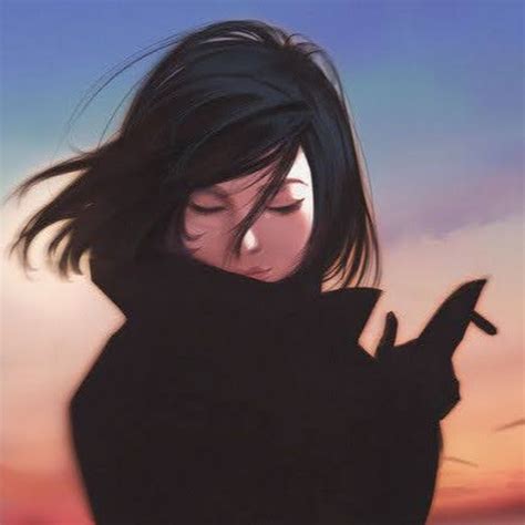 Аниме черноволосая Большое количество фото