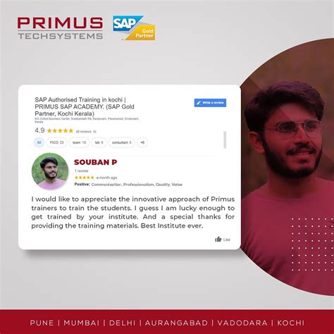 Primus Sap Academy Kochi We Educate Help You Implement And Professionalize Your Journey At