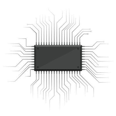 Computer Chip Vector Art Icons And Graphics For Free Download