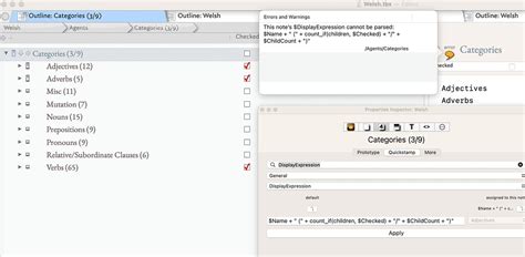 Error Warning Display Expression Can T Be Parsed Agents Actions And Automation Tinderbox
