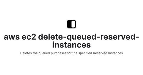 aws ec2 delete queued reserved instances fig