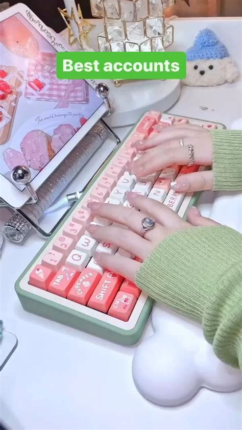 Bluetooth Cute Aesthetic Keyboard ASMR Video Keyboard Game Design Back To Babe