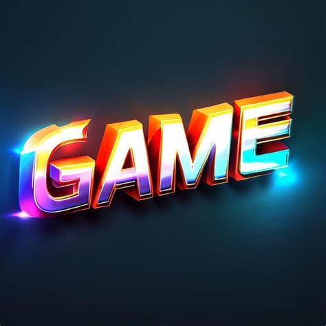 Premium Ai Image Game 3d Text Effect