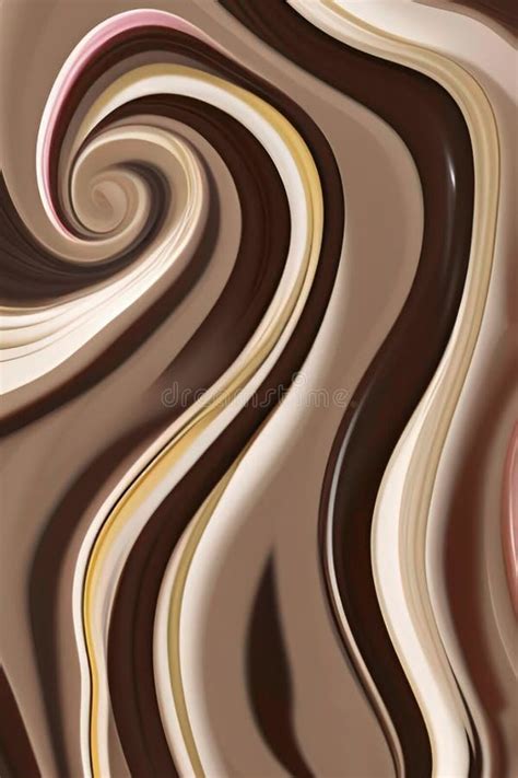 Illustration Of A Chocolate Swirl Stock Illustration Illustration Of Beverage Design 267119400