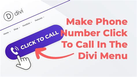 Make Phone Number Click To Call In The Divi Theme Youtube
