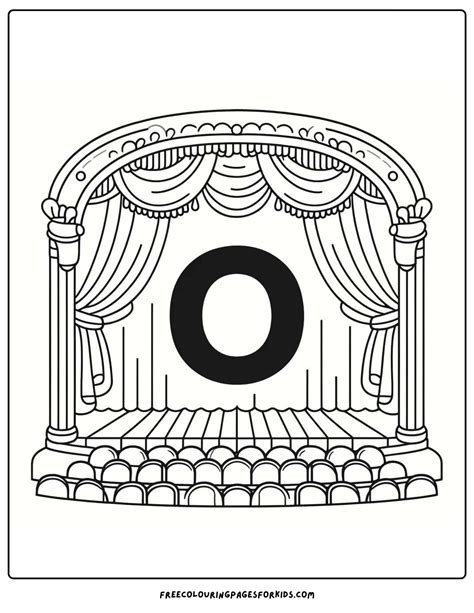 13 Letter O Coloring Pages