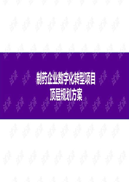 236页PPT丨制药企业数字化转型项目顶层规划方案 pptx资源 CSDN文库