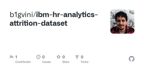 Github B1gvini Ibm Hr Analytics Attrition Dataset