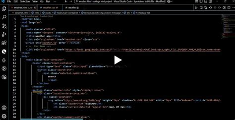 Project Newproject Webdevelopment Weatherapp Softwareengineering Saurabh Chaurasiya